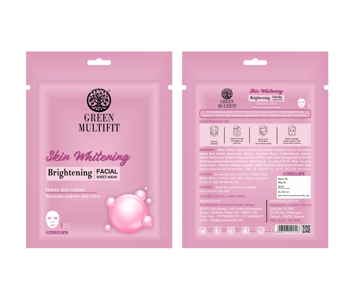 Skin Whitening Brightening - Facial Sheet Mask – GreenMultiFit